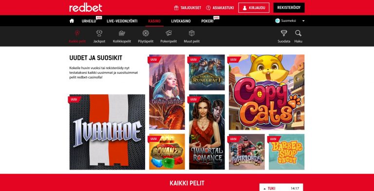 Redbet (2024) » Sadat kasinopelit ja vedonlyönti odottavat sinua